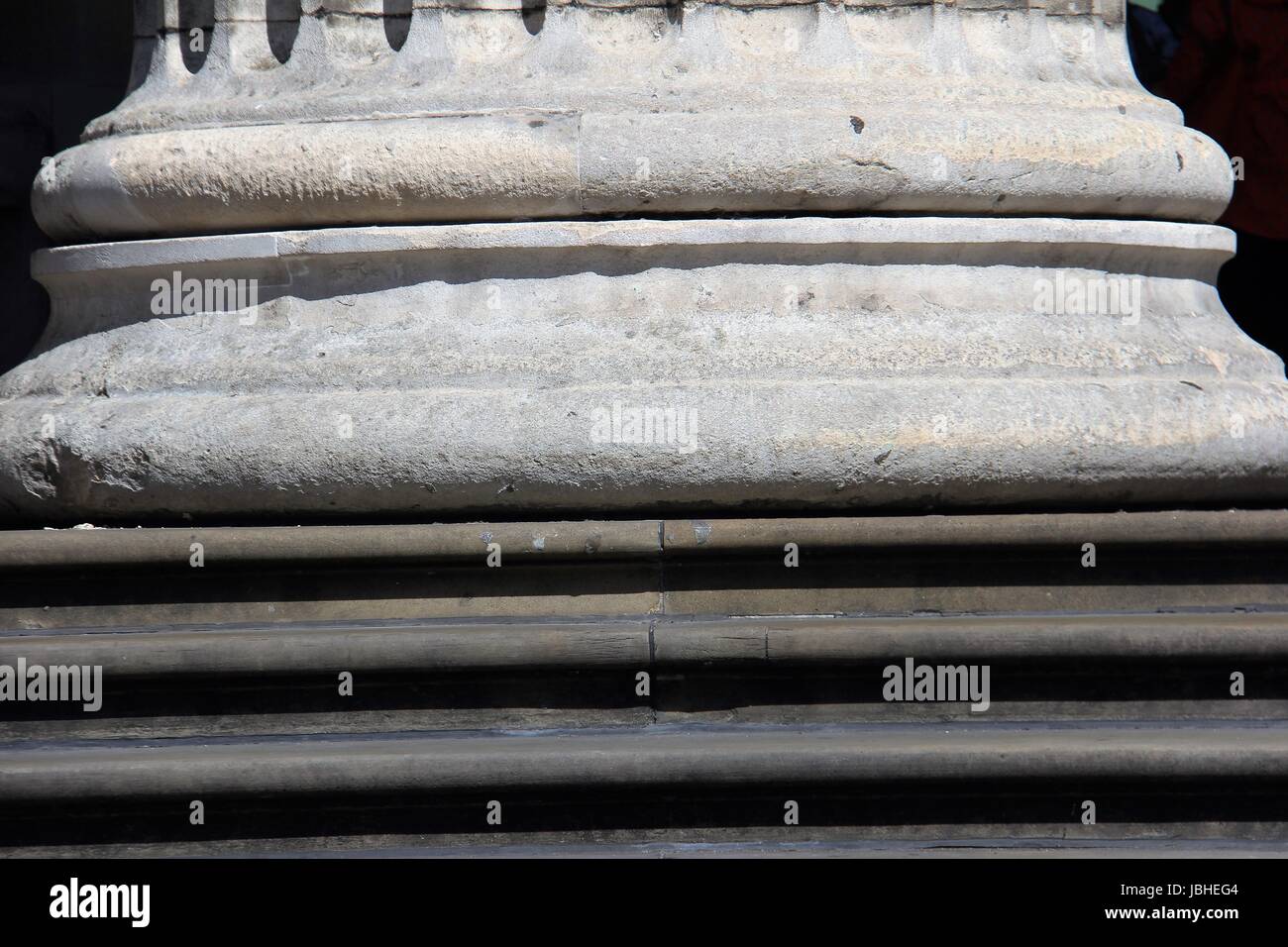 British Museum - base of column at main entrance Stock Photo - Alamy