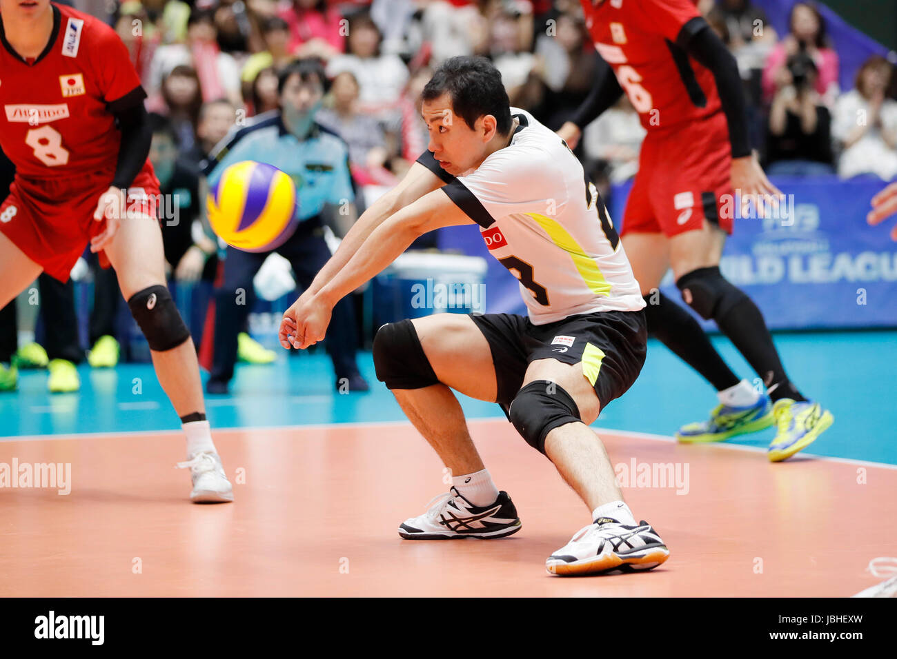 Gunma, Japan. 9th June, 2017. Taiki Tsuruda (JPN) Volleyball : FIVB ...