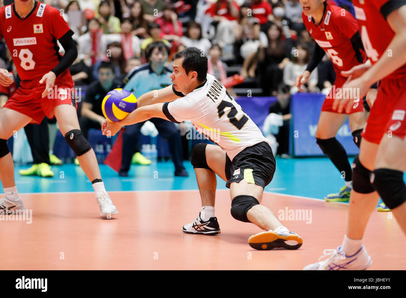 Gunma, Japan. 9th June, 2017. Taiki Tsuruda (JPN) Volleyball : FIVB ...