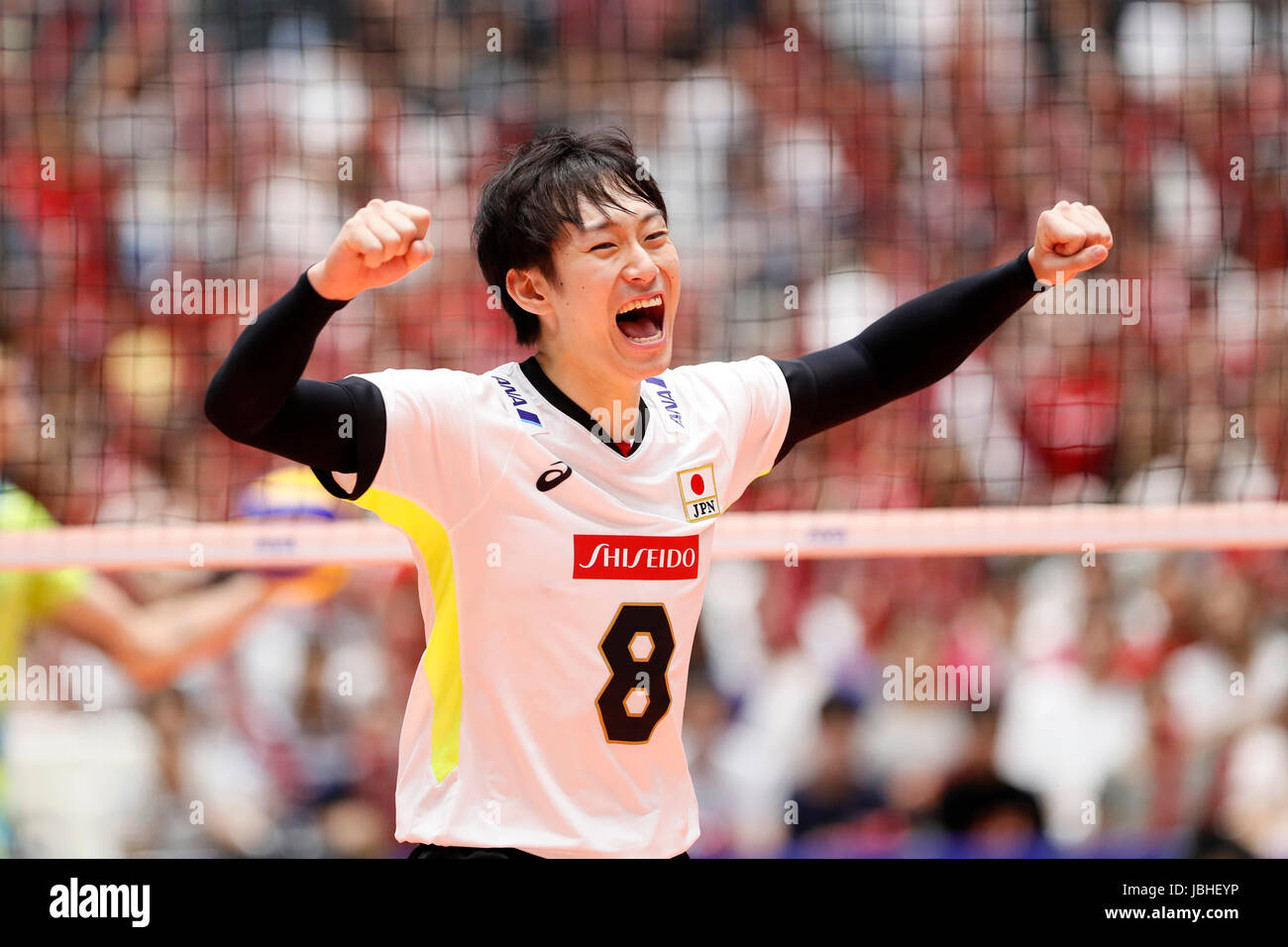 Gunma, Japan. 10th June, 2017. Masahiro Yanagida (JPN) Volleyball ...