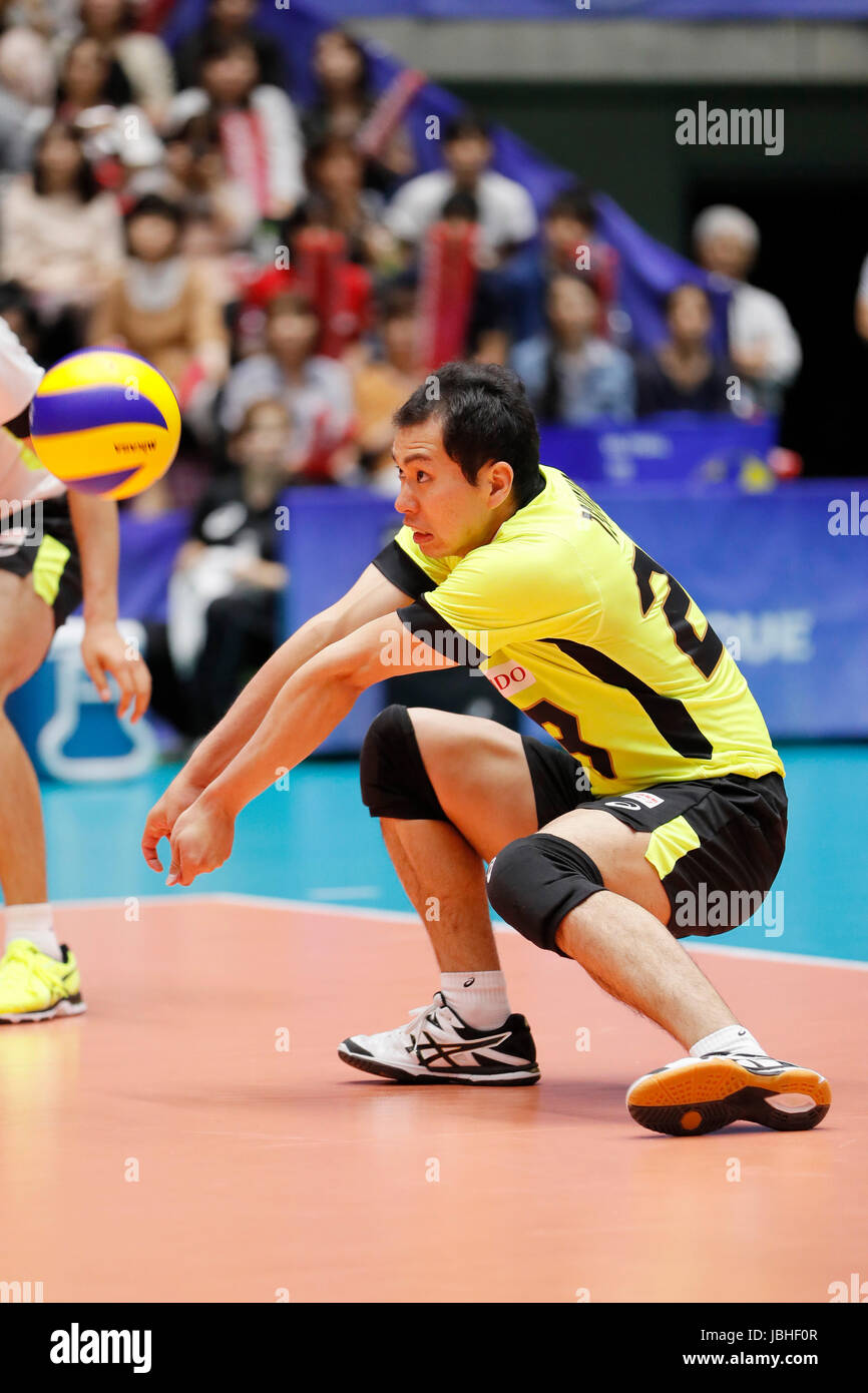 Gunma, Japan. 10th June, 2017. Taiki Tsuruda (JPN) Volleyball : FIVB ...