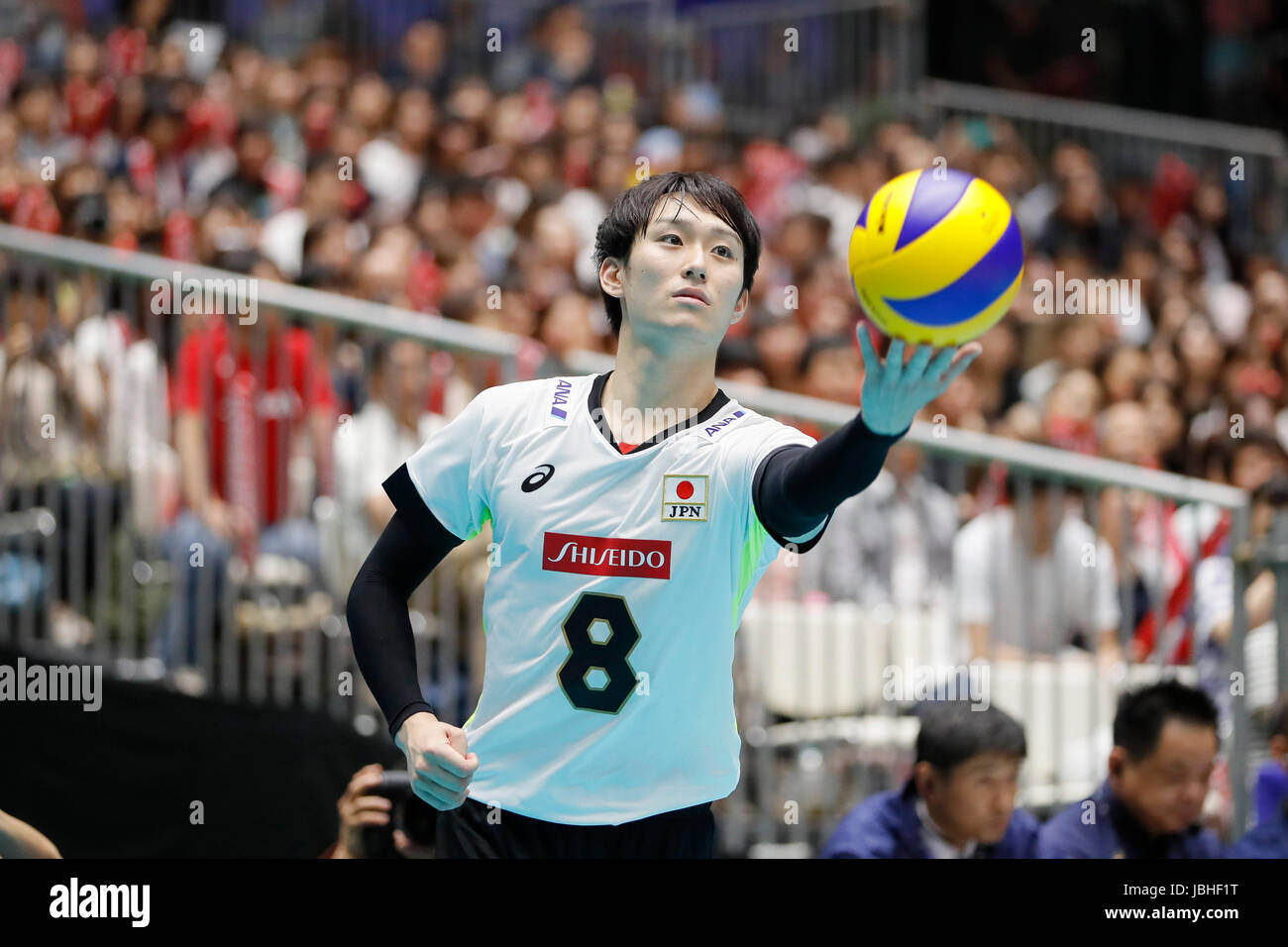 Gunma, Japan. 10th June, 2017. Masahiro Yanagida (JPN) Volleyball ...