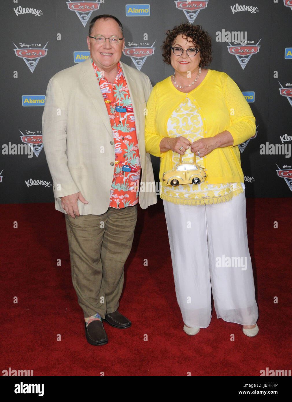 Anaheim, CA, USA. 10th June, 2017. John Lasseter, Nancy Lasseter ...