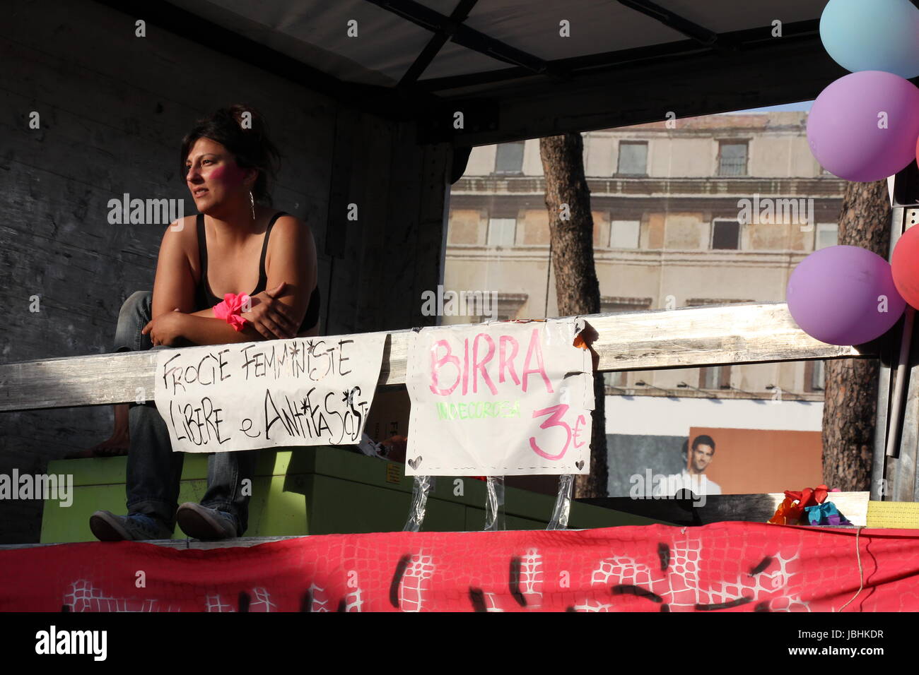 Rome, Italy. 10th June, 2017. People celebrate Gay Pride in Rome Italy ...