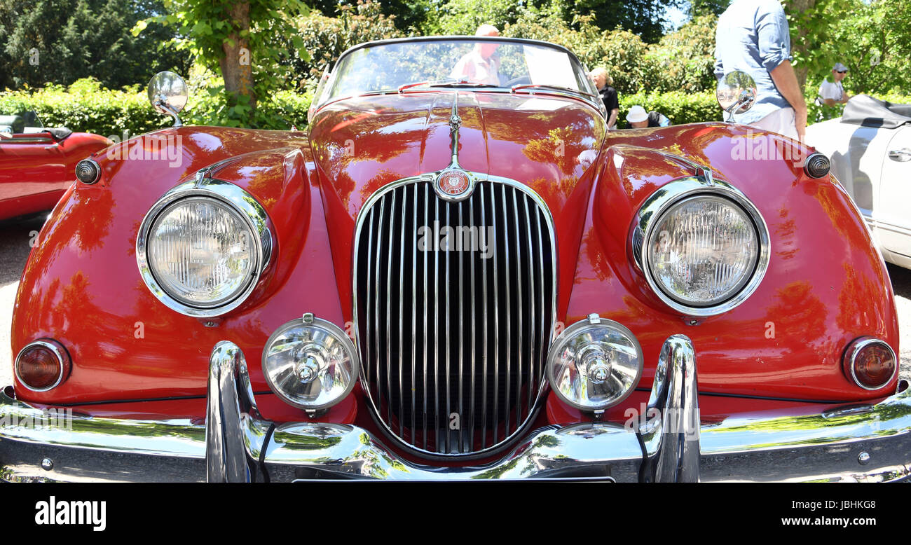 Karlsruhe, Germany. 11th June, 2017. dpatop - A Jaguar XK 150 SE OTS ...