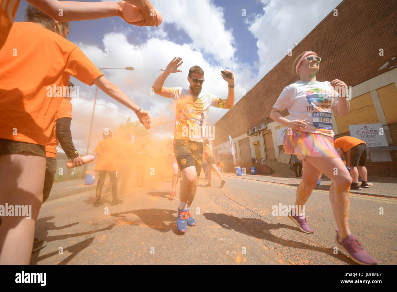 The Color Run London, Wembley Park 2017. Colour run Stock Photo - Alamy