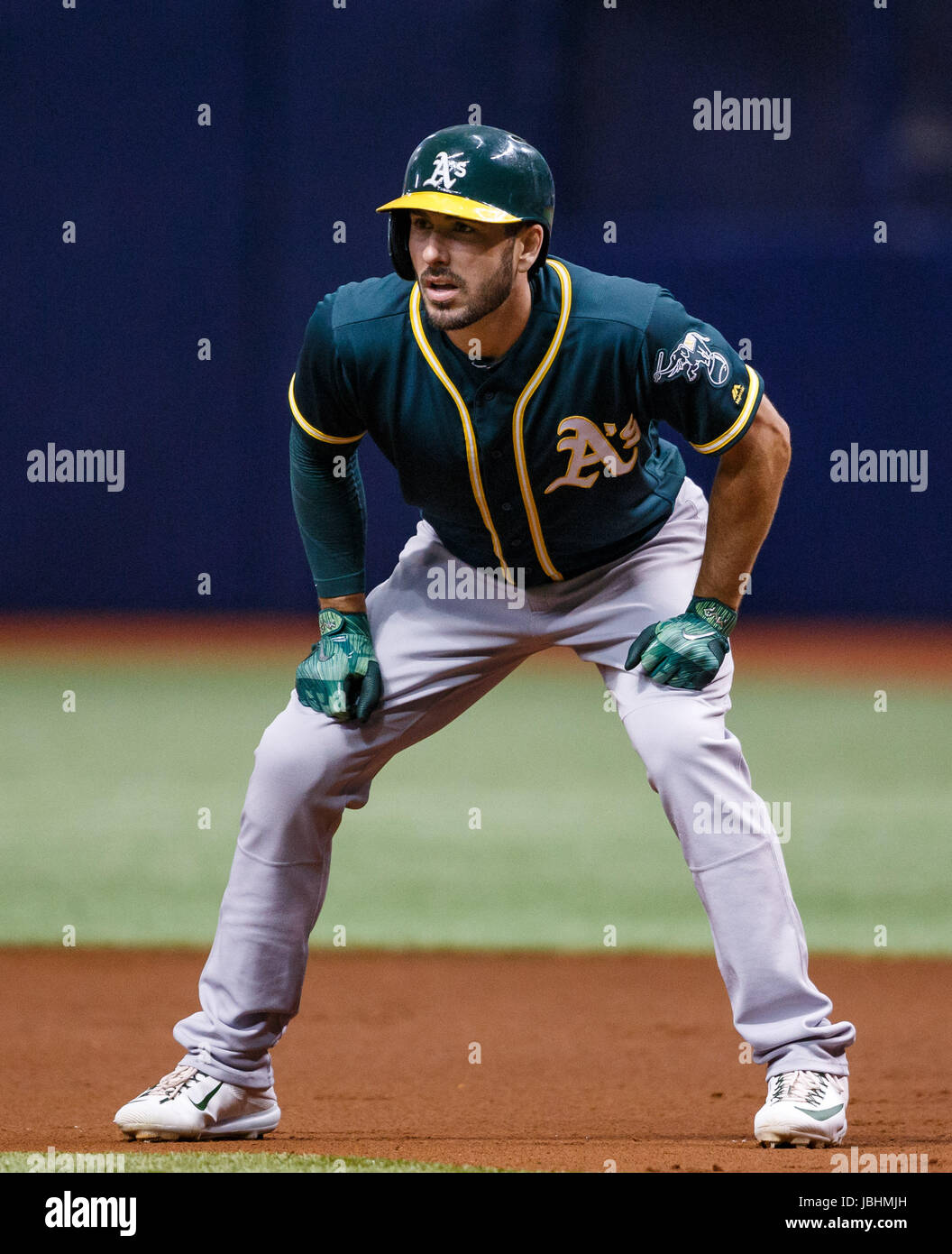 June 10, 2017 - Oakland Athletics Matt Joyce (23) in the 1st game of a ...