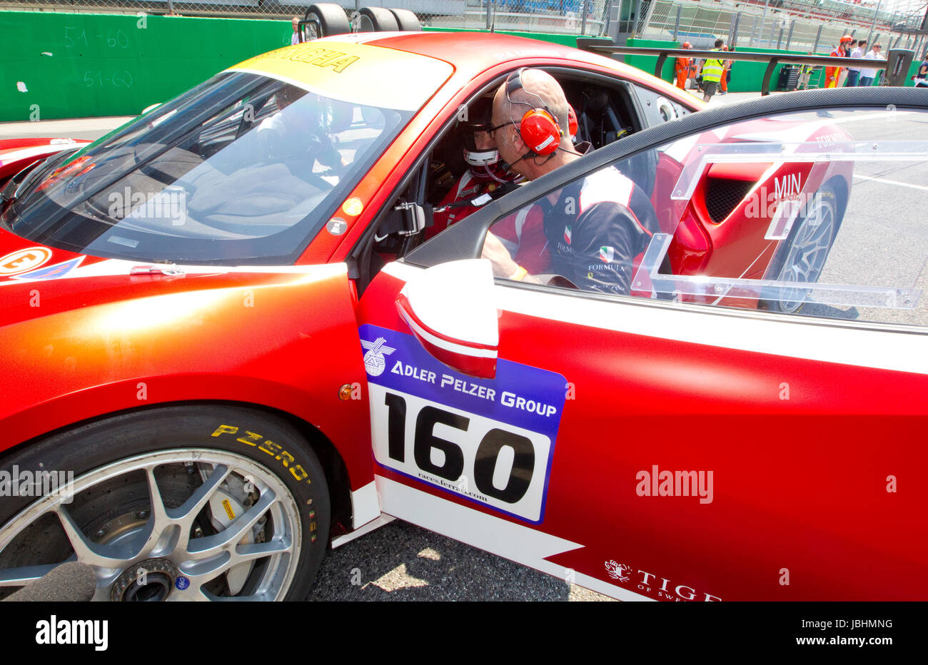 Monza, Italy - June 11, 2017: Ferrari Challenge Trofeo Pirelli, Coppa ...