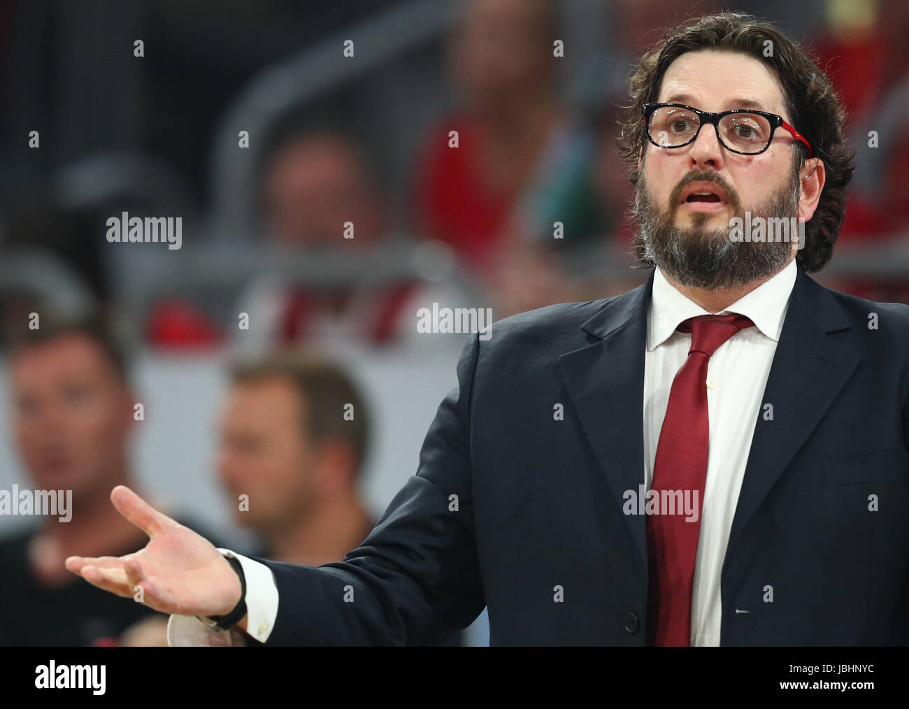 Bamberg, Germany. 11th June, 2017. Bamberg coach Andrea Trinchieri ...