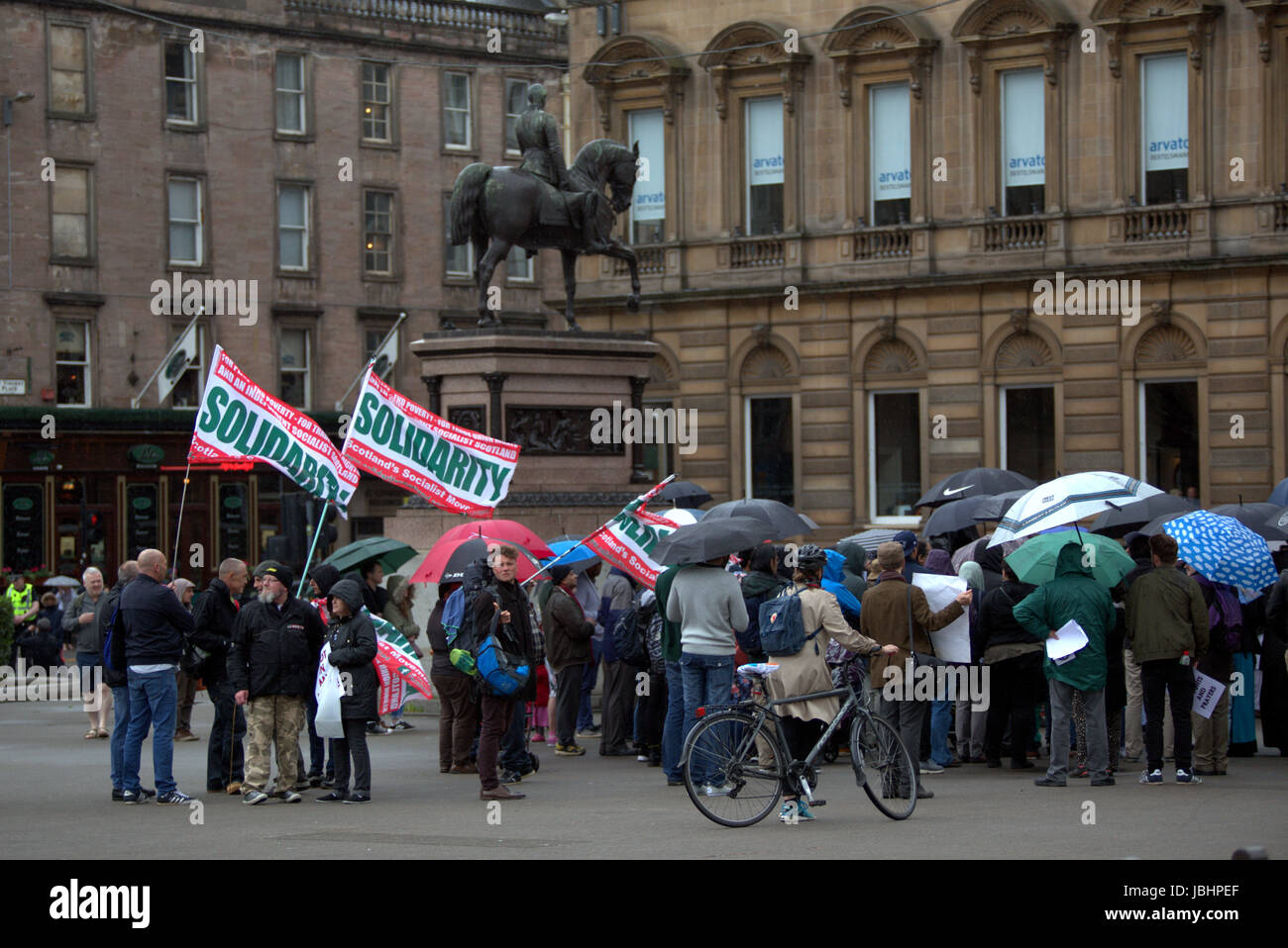 Glasgow, Scotland, UK. 11th June. Scots stood with Muslims under ...