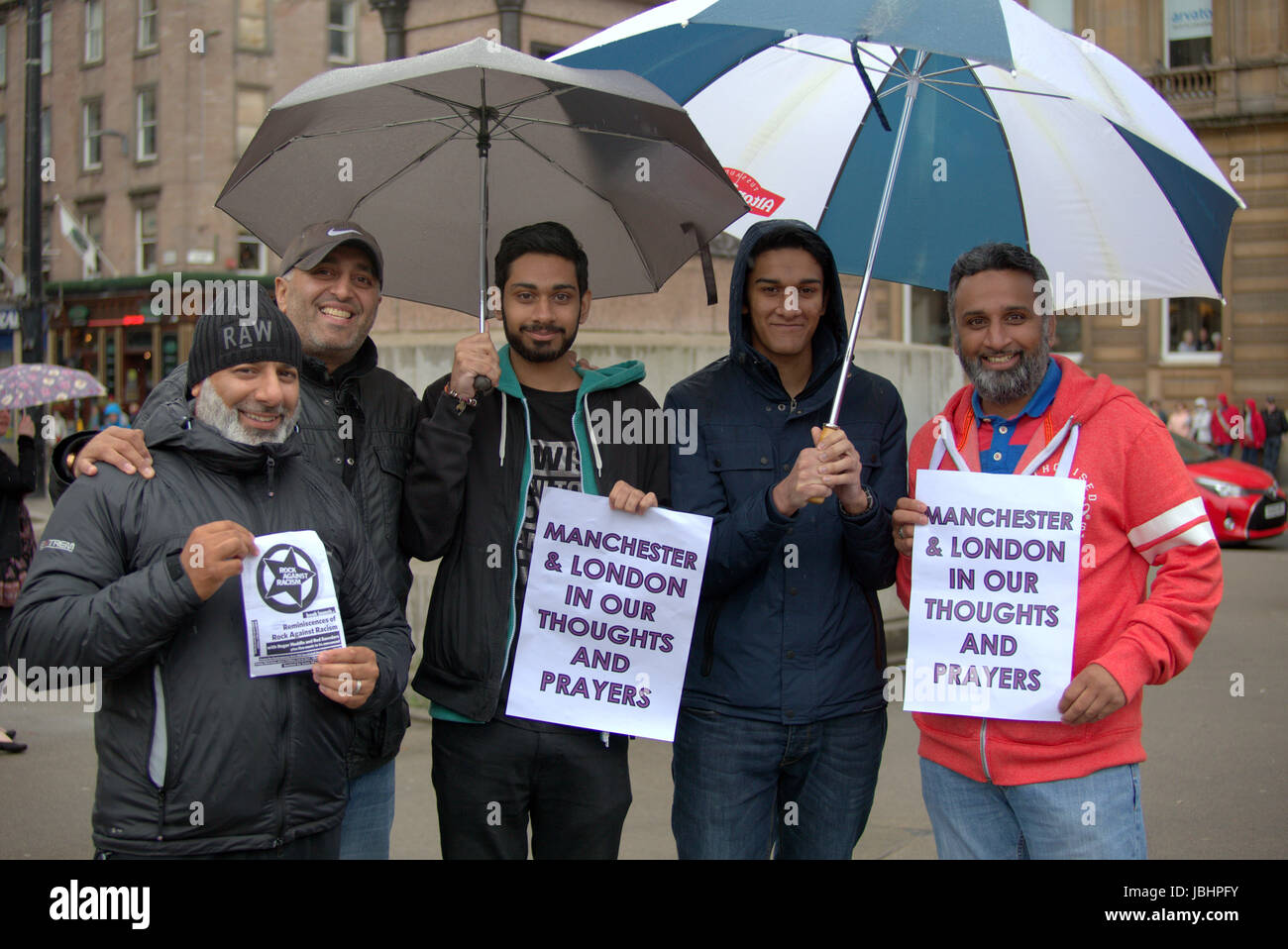 Glasgow, Scotland, UK. 11th June. Scots stood with Muslims under ...