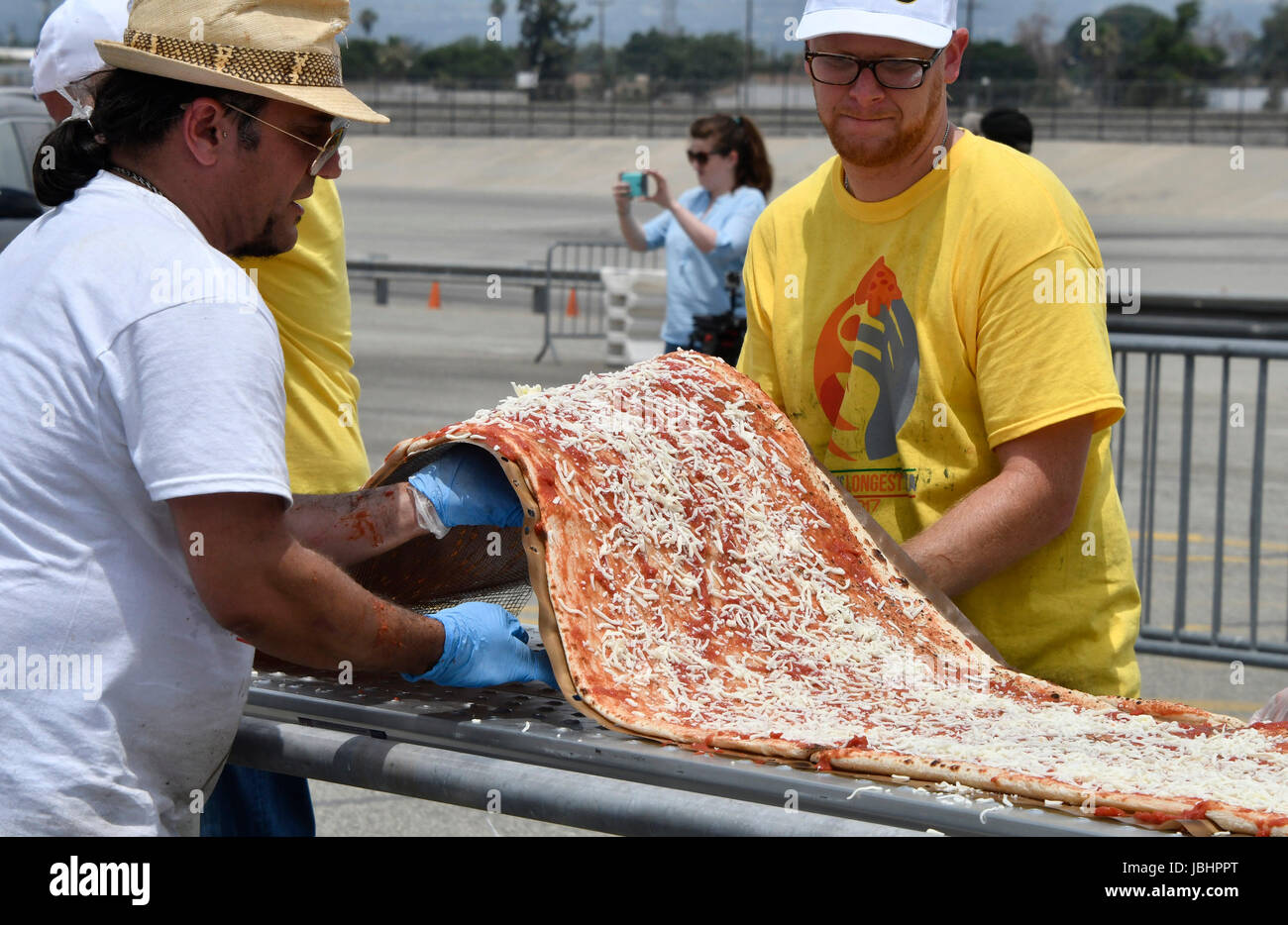 Longest pizza in the worlds hi-res stock photography and images - Alamy