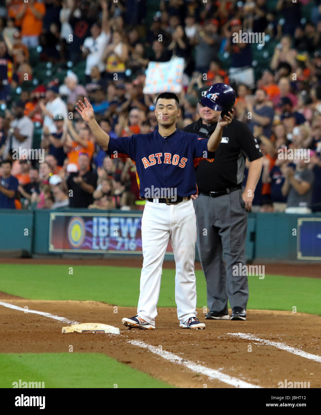 Houston, TX, USA. 11th June, 2017. Houston Astros left fielder ...