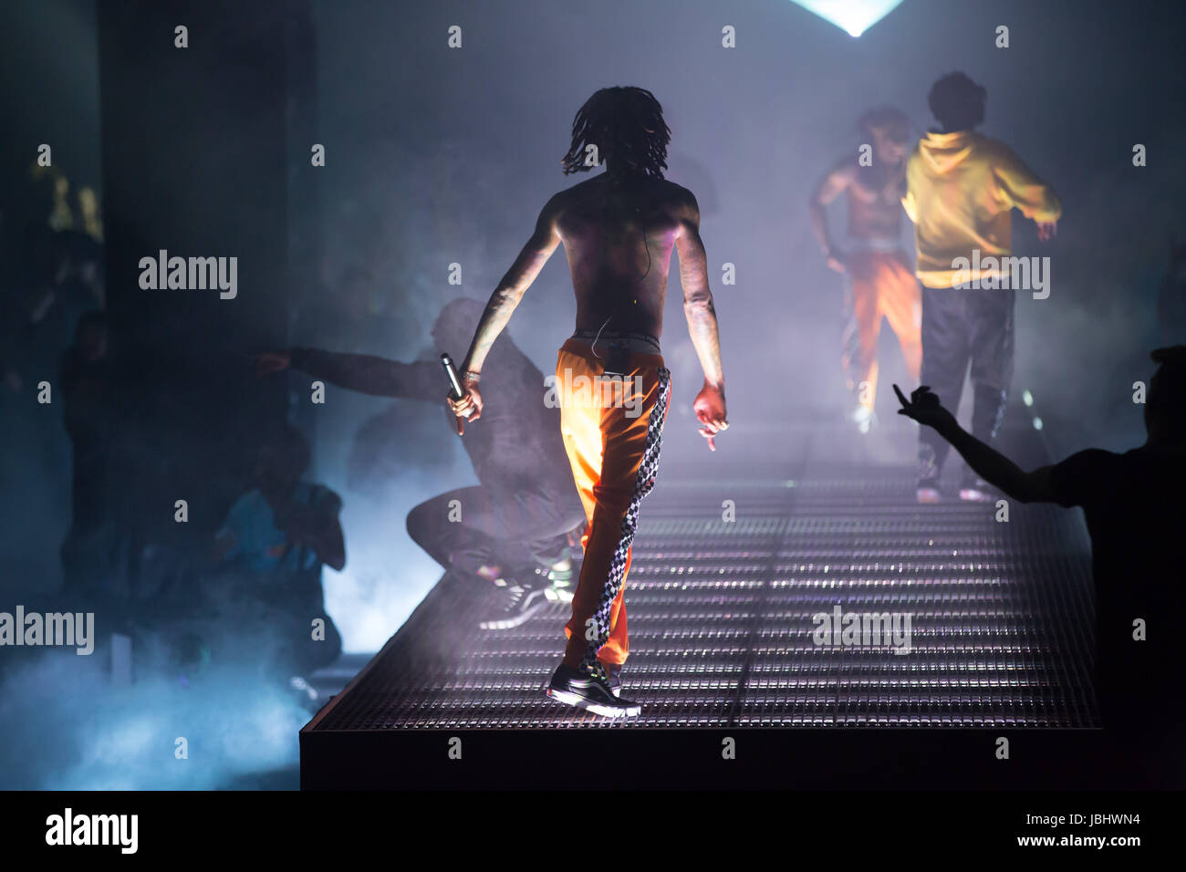 Wiz Khalifa performs at the MADE Los Angeles: Wiz Khalifa Fashion Show ...