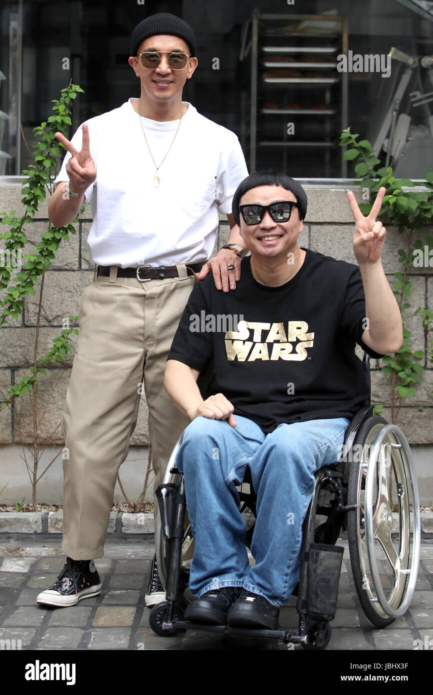 S. Korean dance duo Clon South Korean dance duo Clon poses for a photo ...