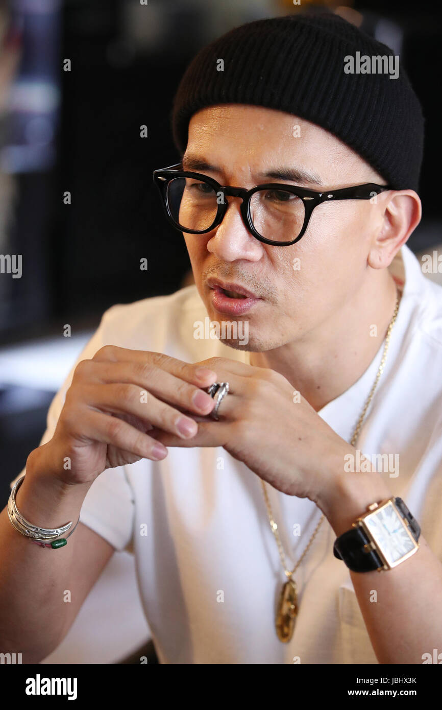 S. Korean dance duo Clon Koo Jun-yeop, a member of South Korean dance duo Clon, holds an ...