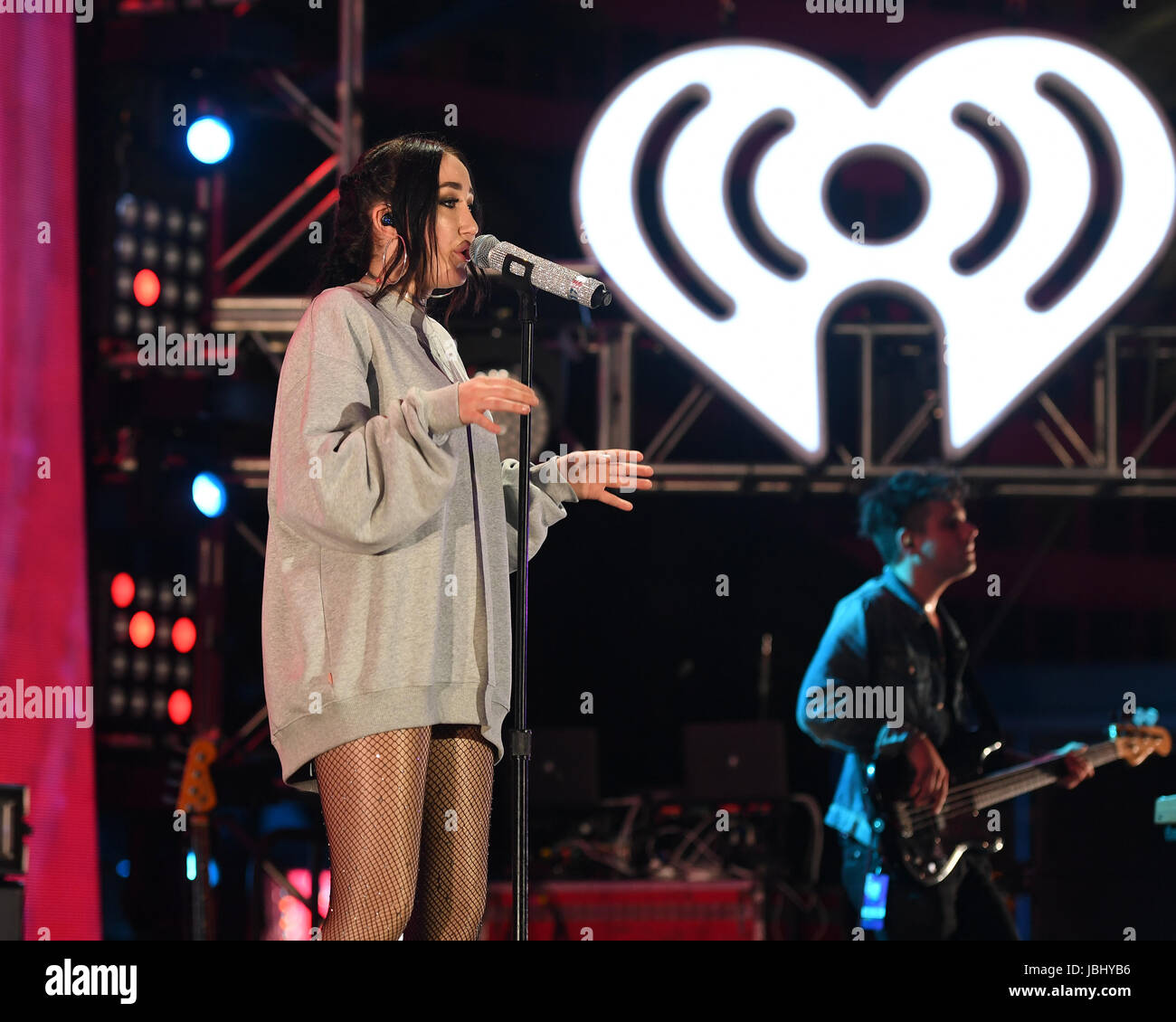 Miami Beach, FL, USA. 10th June, 2017. Noah Cyrus performs during the ...