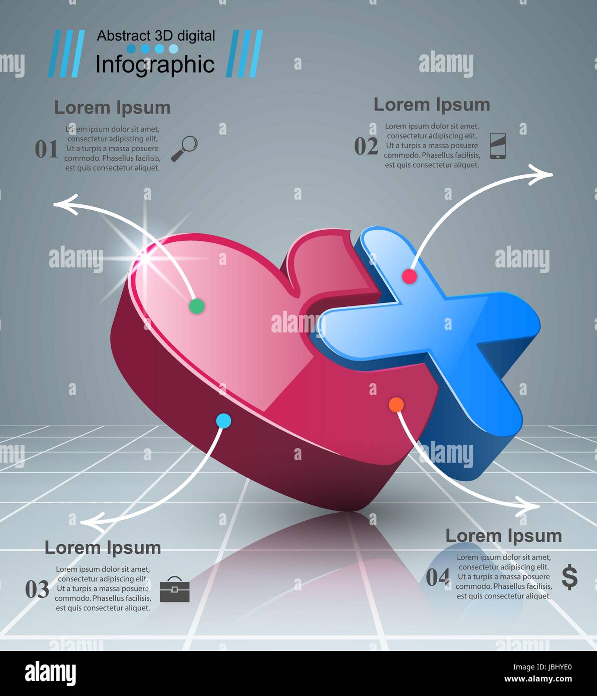 Health icon. 3D Medical infographic Stock Vector Image & Art - Alamy