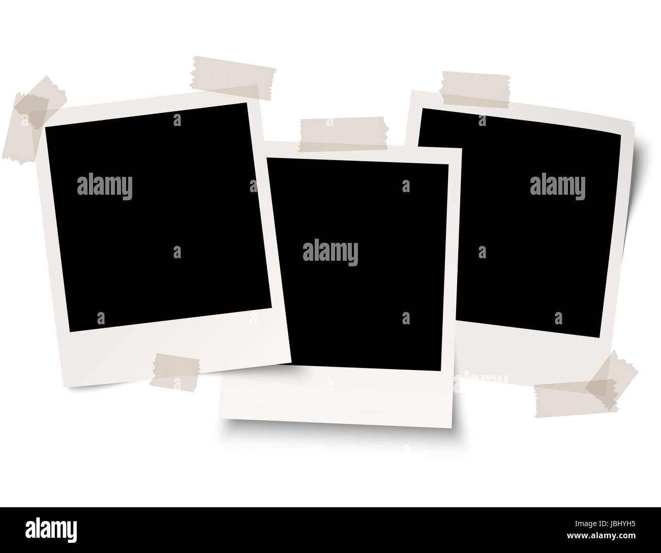 Blank polaroid work Cut Out Stock Images & Pictures - Alamy