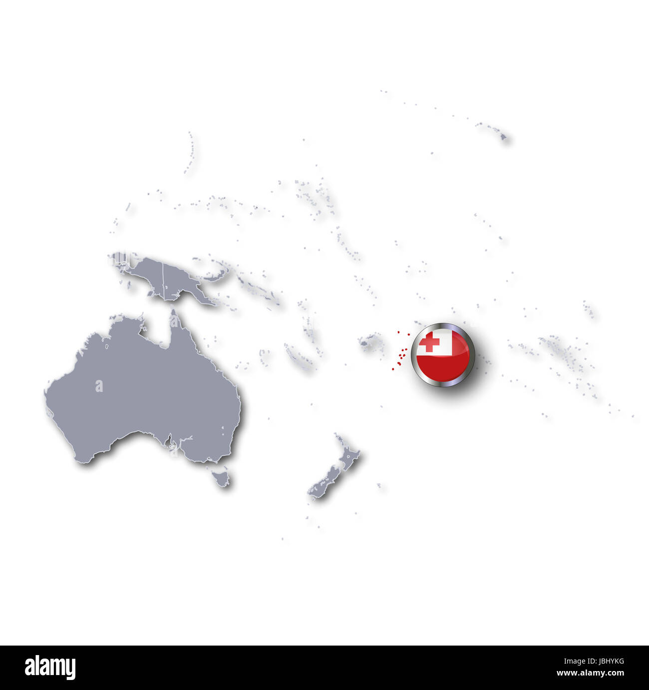 Tonga map hi-res stock photography and images - Alamy