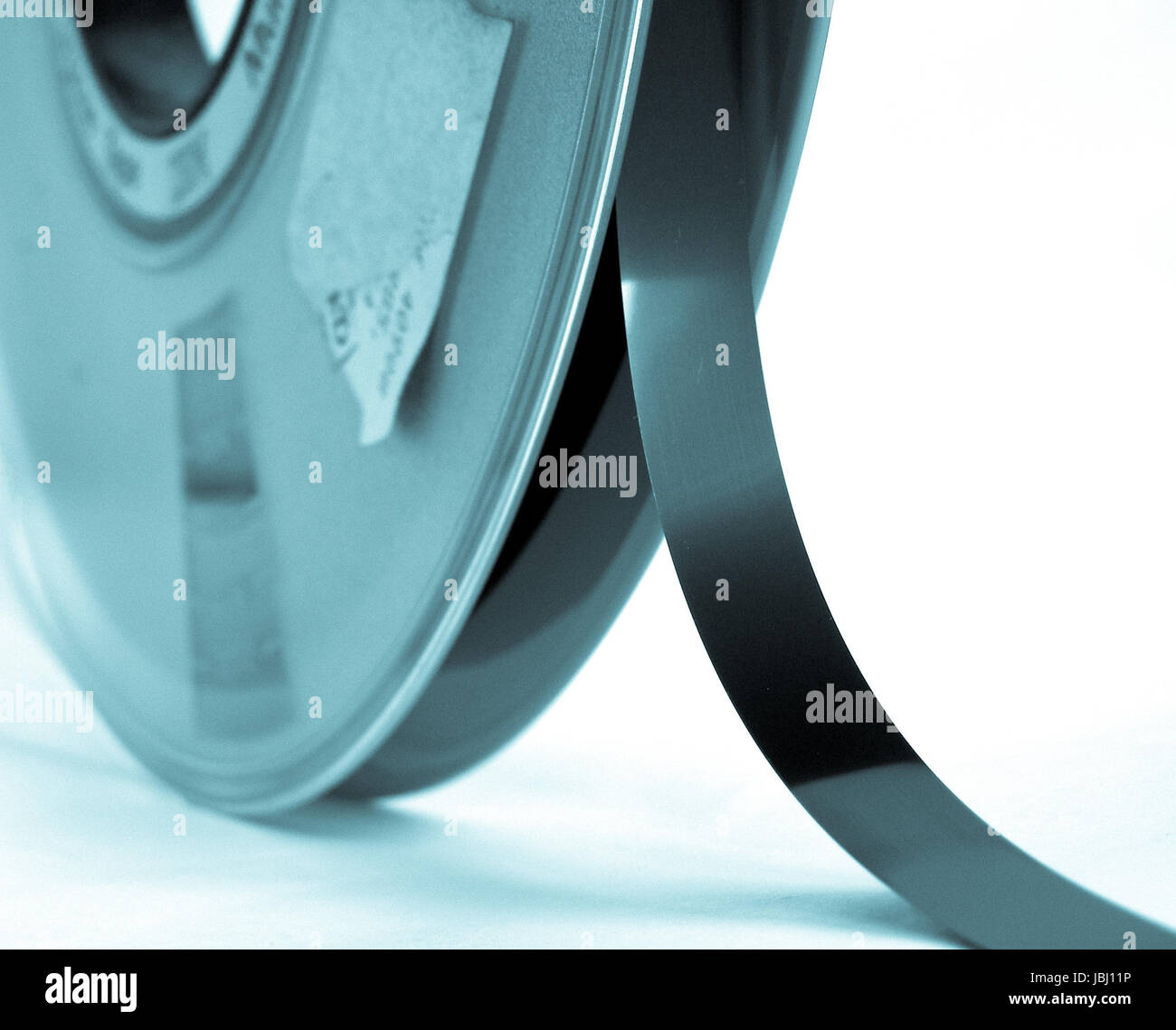 Magnetic tape reel for computer data storage - cool cyanotype Stock ...