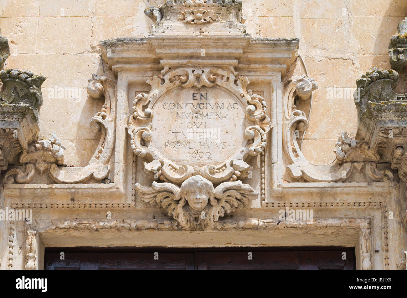 Mother Church. Calimera. Puglia. Italy Stock Photo - Alamy
