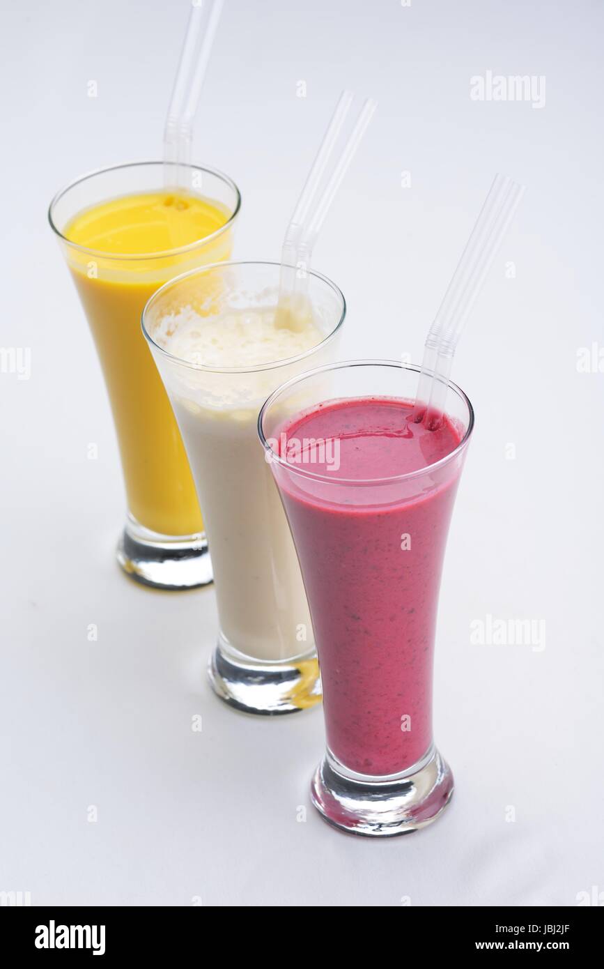 smoothies isolated shake drink fruit healthy Stock Photo - Alamy