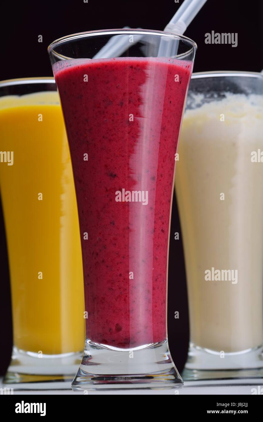 smoothies isolated shake drink fruit healthy Stock Photo - Alamy