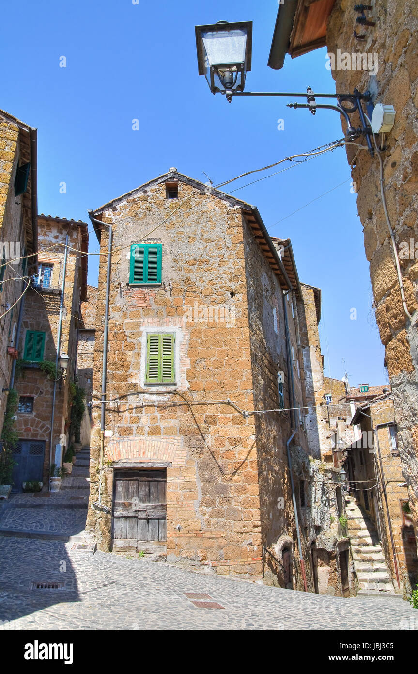 Alleyway. Capranica. Lazio. Italy Stock Photo - Alamy
