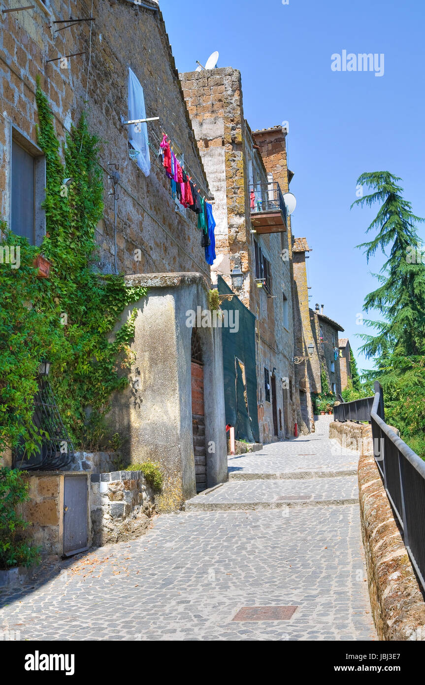 Alleyway. Capranica. Lazio. Italy Stock Photo - Alamy