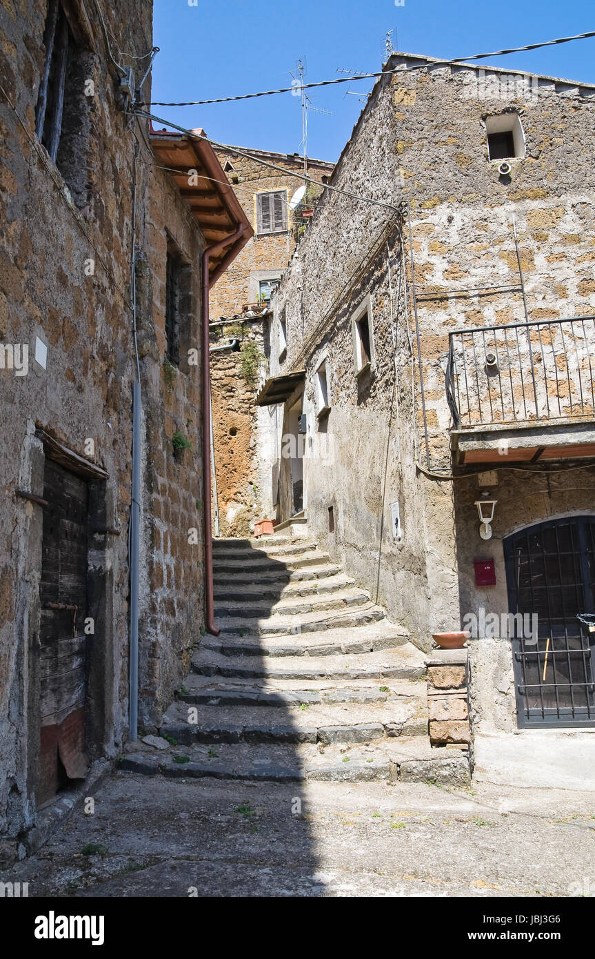 Alleyway. Capranica. Lazio. Italy Stock Photo - Alamy