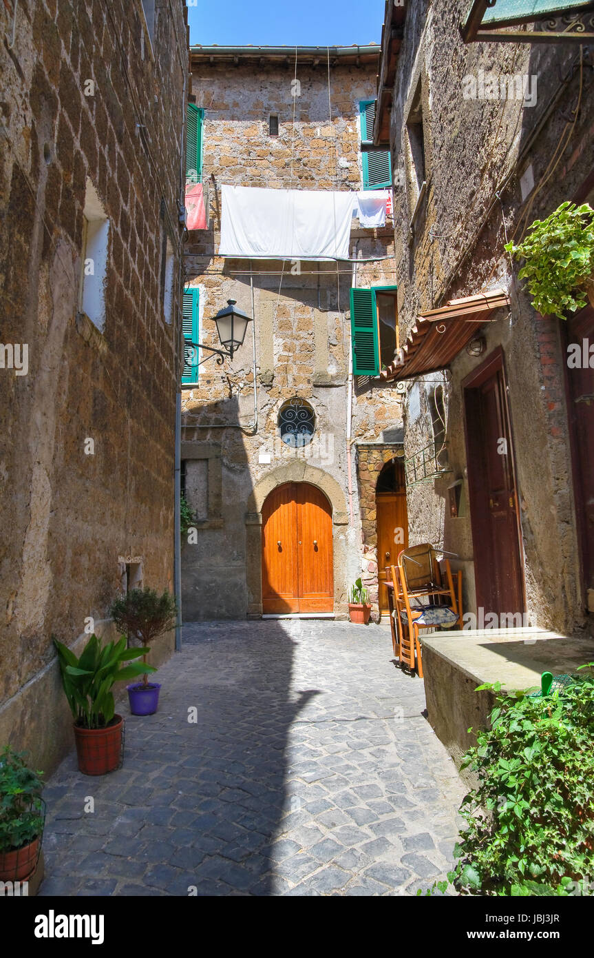 Alleyway. Capranica. Lazio. Italy Stock Photo - Alamy