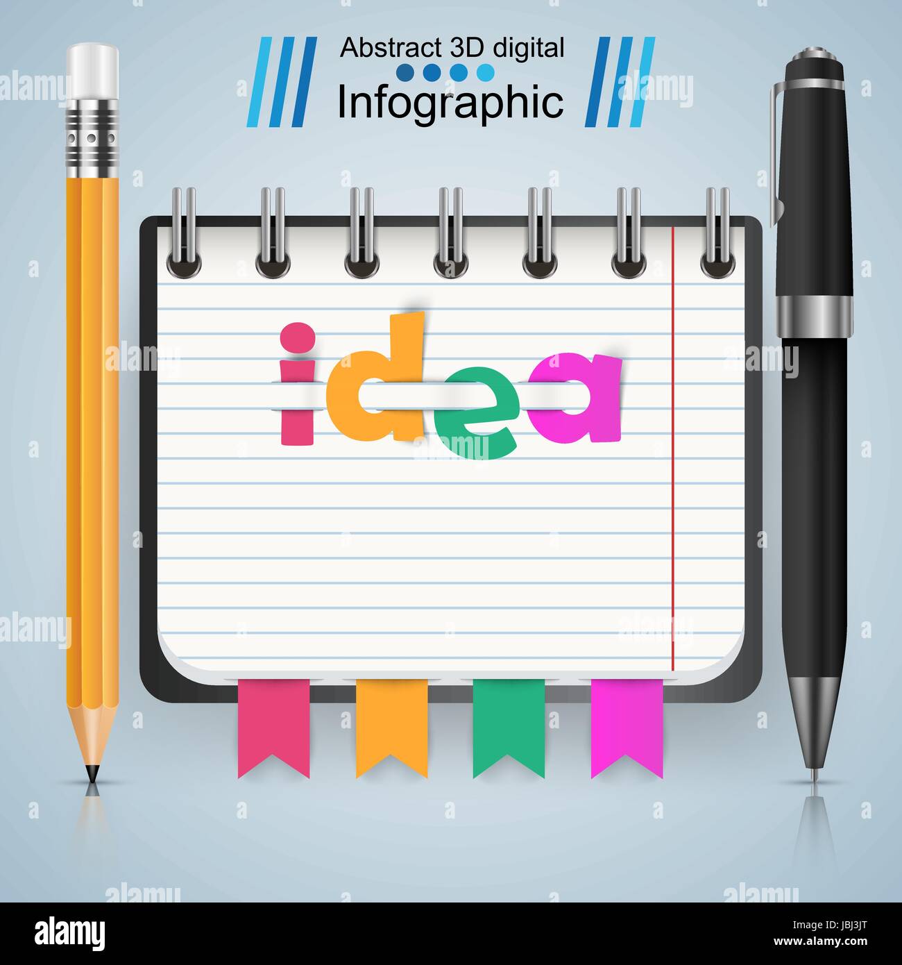 Business Infographics. Pencil icon Stock Vector Image & Art - Alamy