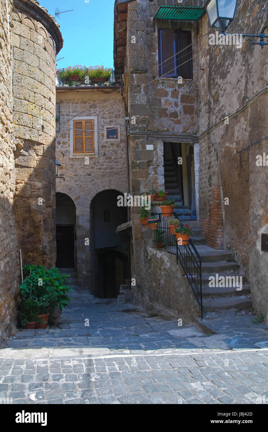 Alleyway. Capranica. Lazio. Italy Stock Photo - Alamy