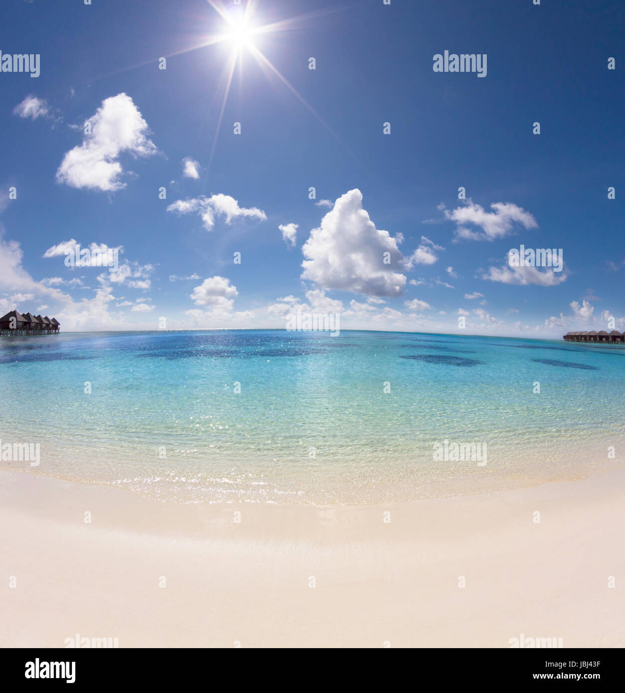 beautiful beach and sunlight Stock Photo - Alamy