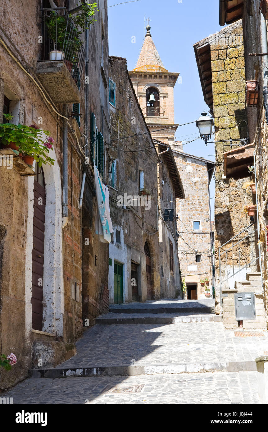 Alleyway. Capranica. Lazio. Italy Stock Photo - Alamy