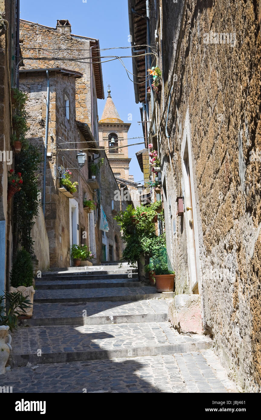 Alleyway. Capranica. Lazio. Italy Stock Photo - Alamy