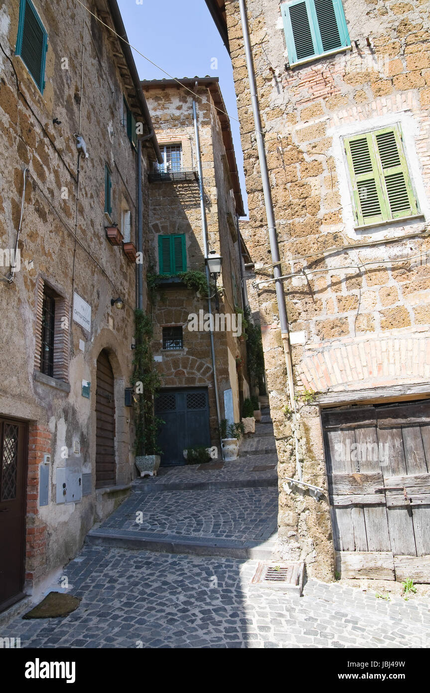 Alleyway. Capranica. Lazio. Italy Stock Photo - Alamy