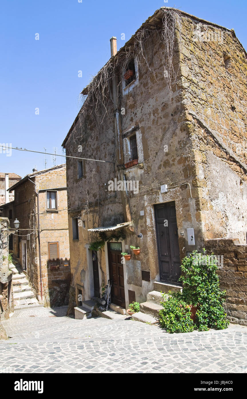 Alleyway. Capranica. Lazio. Italy Stock Photo - Alamy