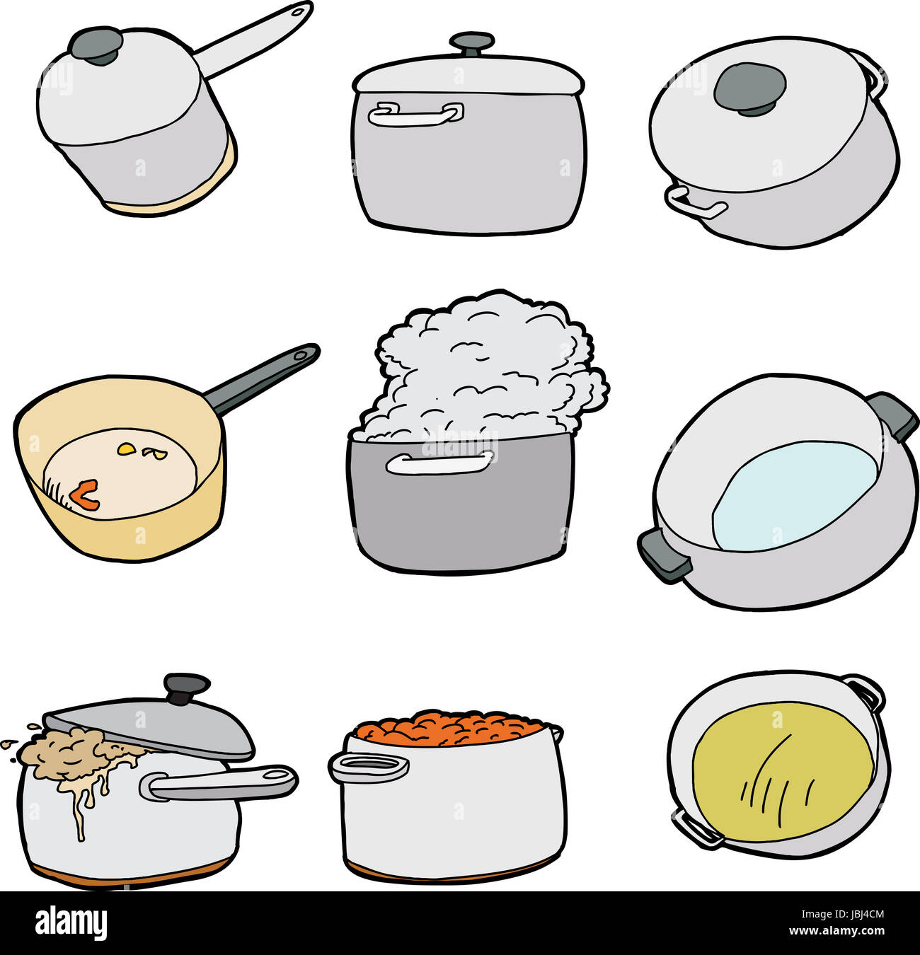 How To Draw A Cooking Pot Step By Step