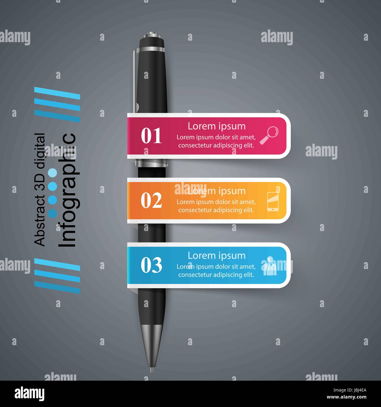 Business Infographics. Pen icon Stock Vector Image & Art - Alamy