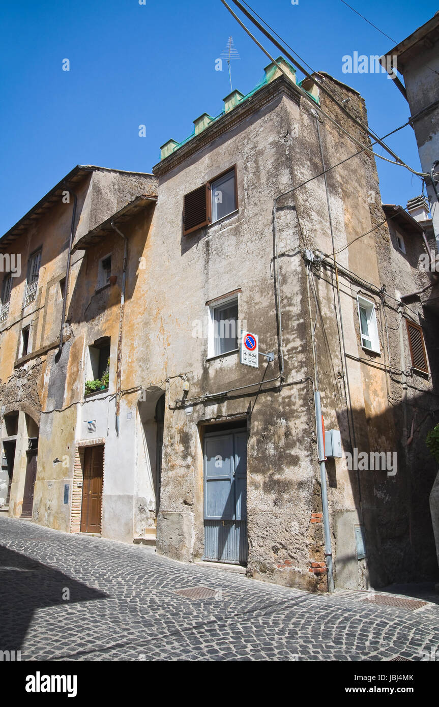Alleyway. Capranica. Lazio. Italy Stock Photo - Alamy