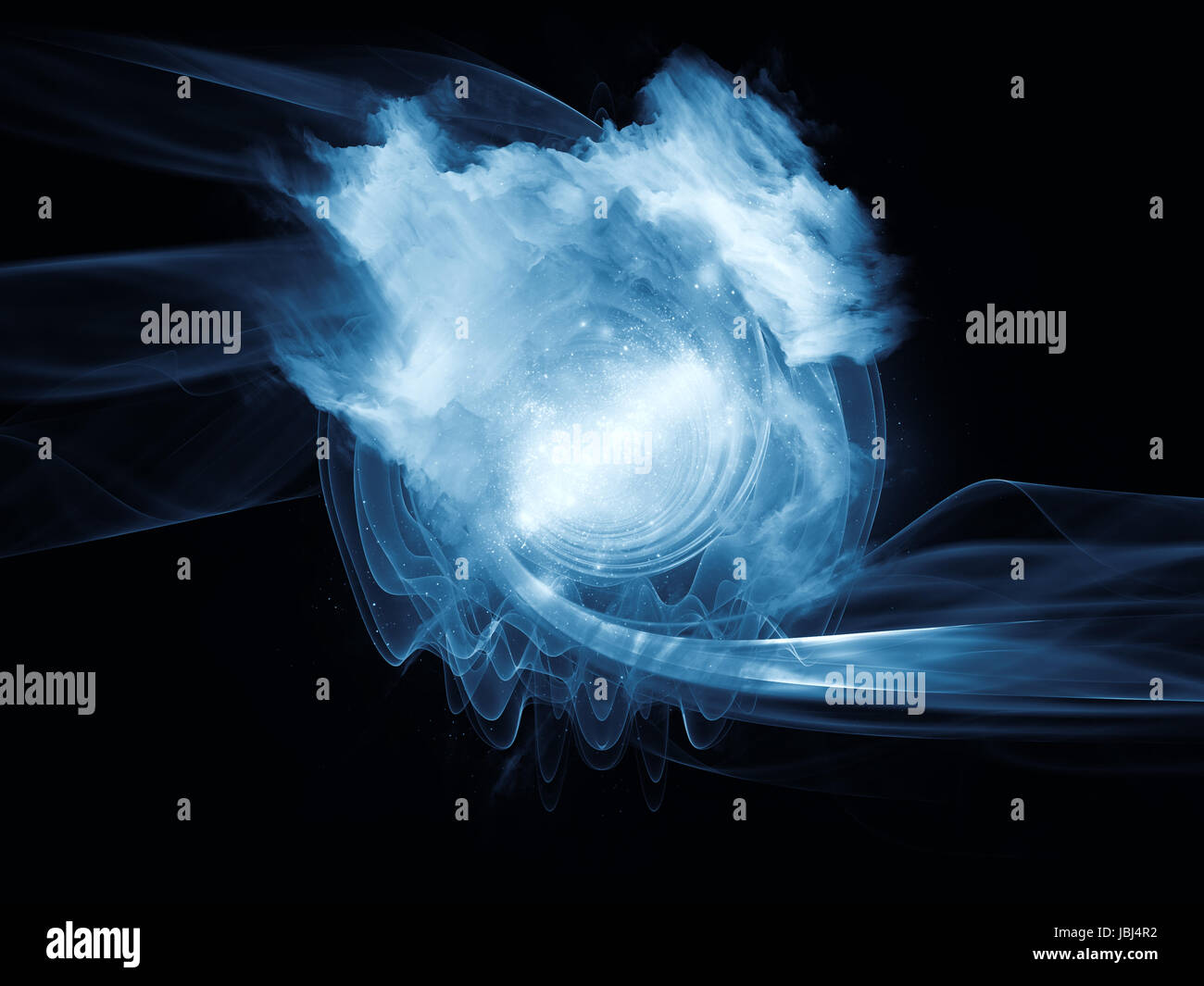 Space Vortex series. Artistic abstraction composed of translucent ...