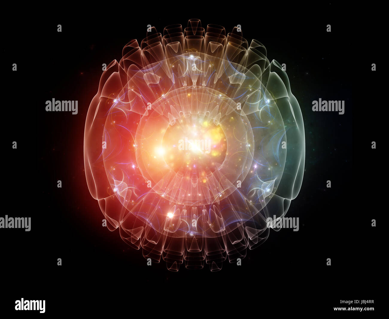 Atomic series. Interplay of lights and fractal elements on the subject ...