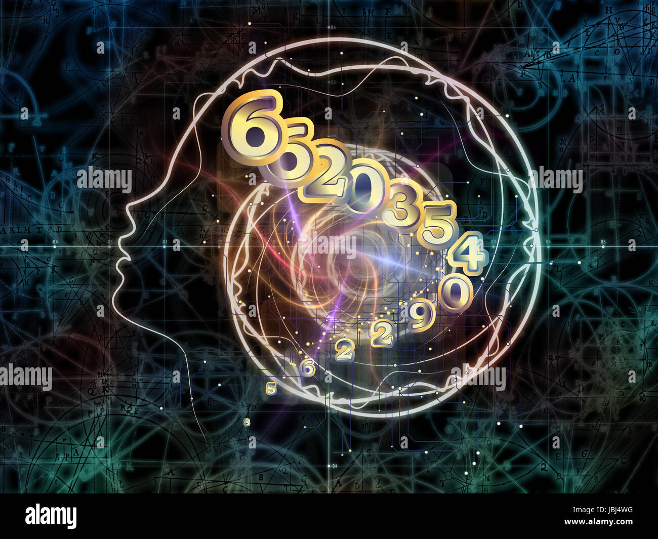 Strange Geometry series. Backdrop of line drawing, math and geometry ...