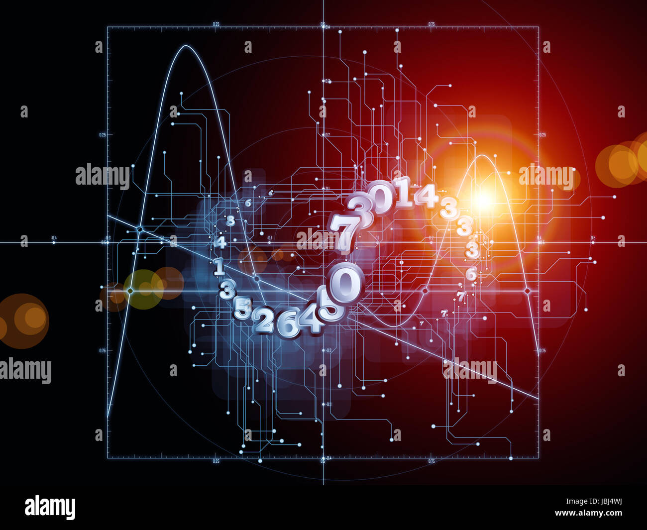 Strange Geometry series. Composition of line drawing, math and geometry ...