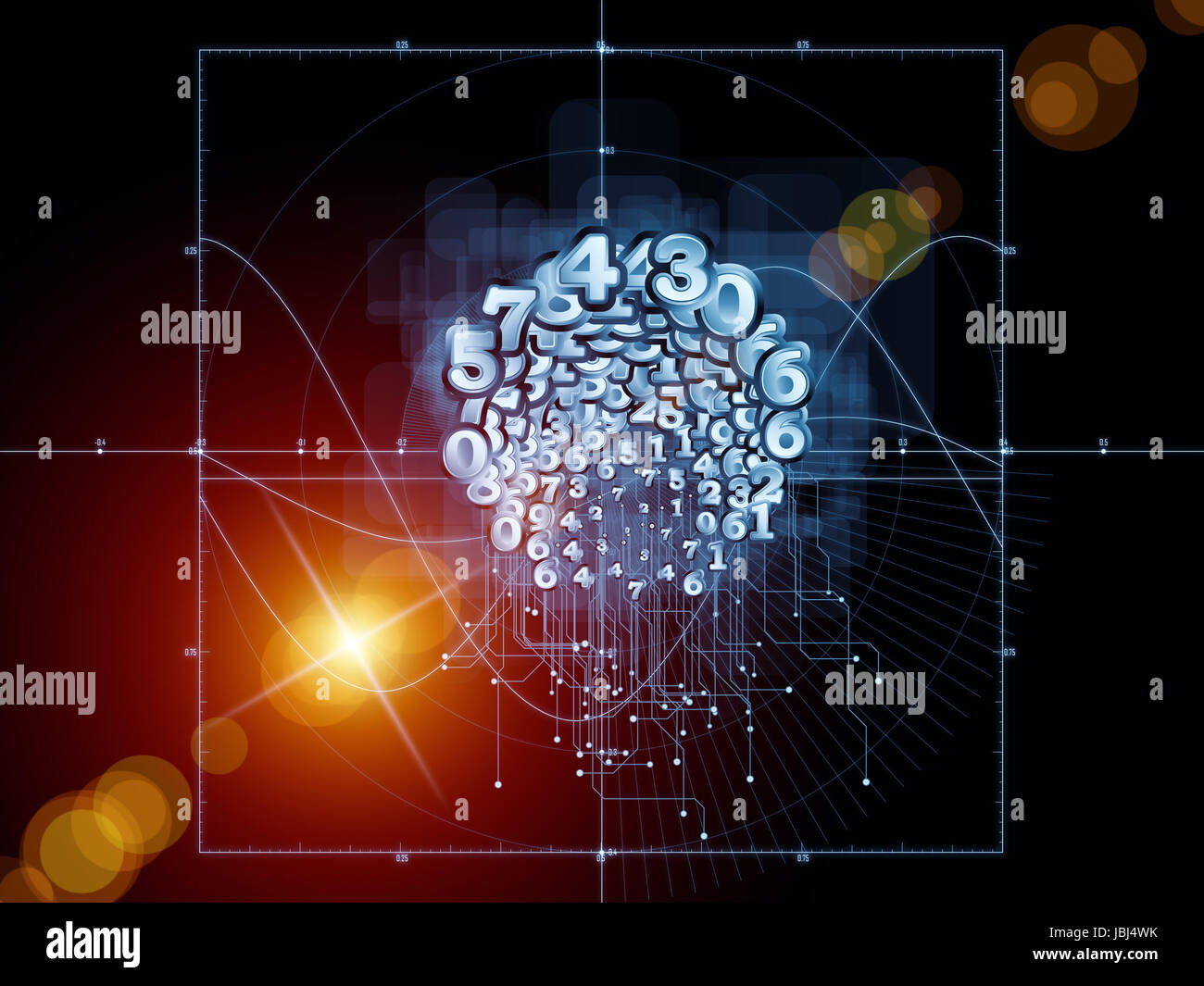 Strange Geometry series. Design composed of line drawing, math and ...