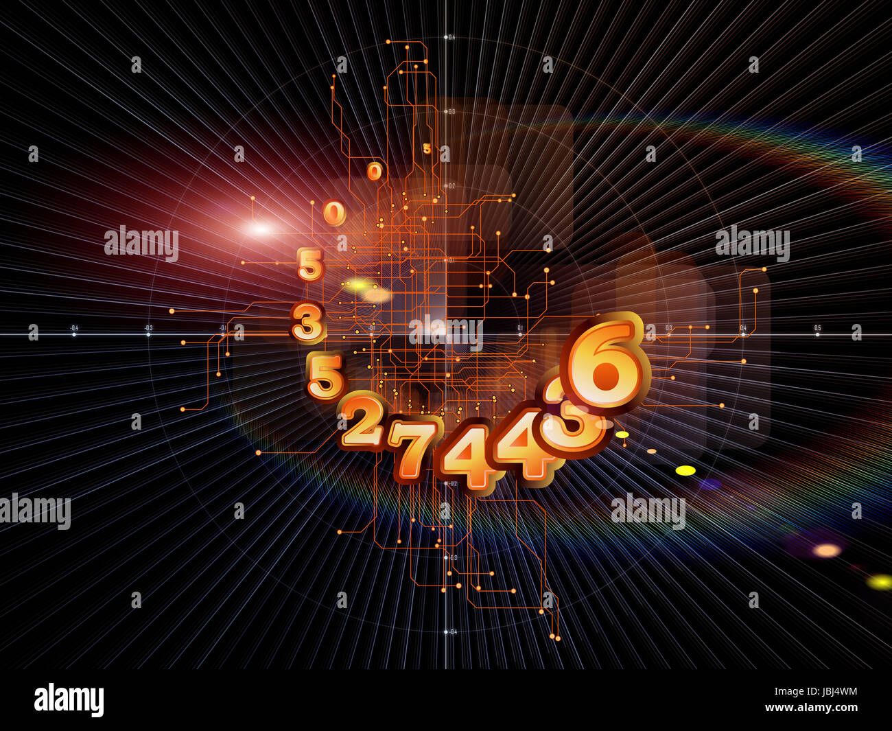 Strange Geometry series. Creative arrangement of line drawing, math and ...