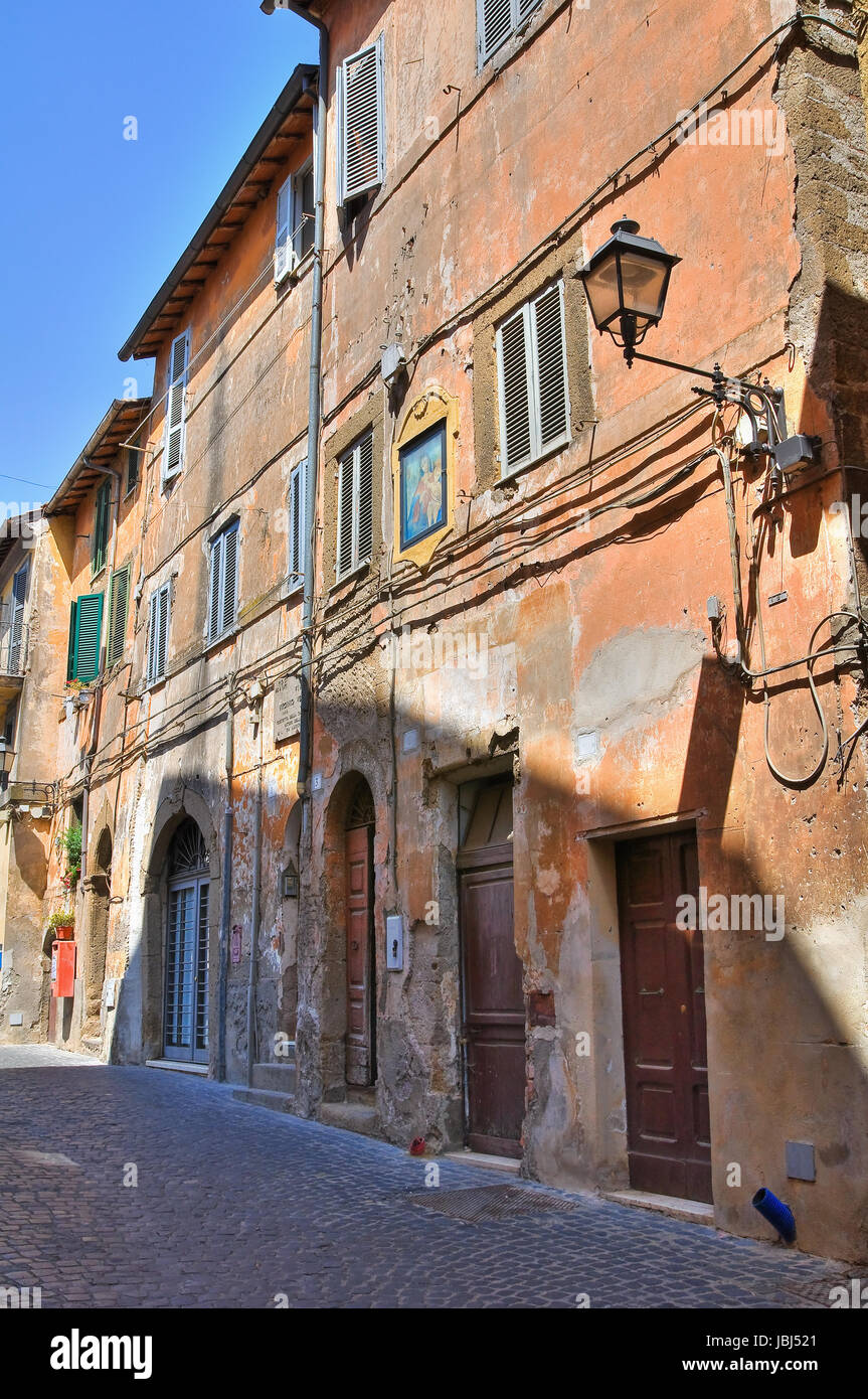 Alleyway. Capranica. Lazio. Italy Stock Photo - Alamy