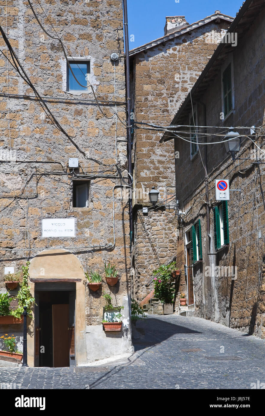 Alleyway. Capranica. Lazio. Italy Stock Photo - Alamy